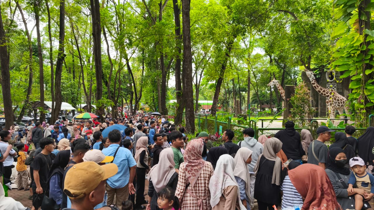 New Year's Holiday, Ragunan to Ancol Flooded with Tourists